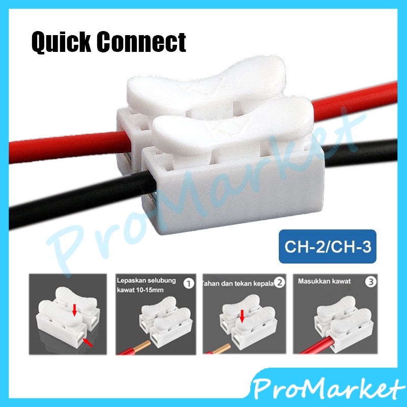 Jual Quick Connect 2 3 besar Terminal Sambung Kabel listrik Klip ...