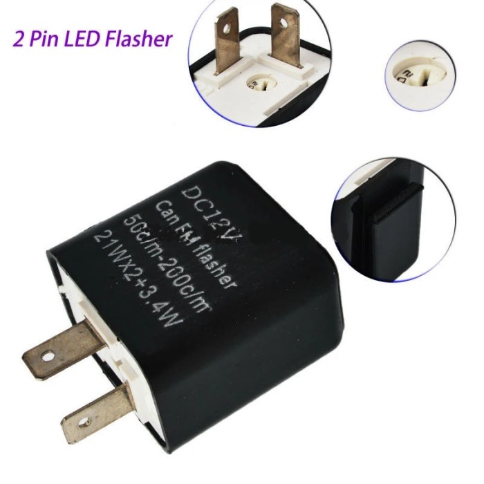 Jual flasher lampu led sen sign sein 2 pin setelan kedip cepat lambat ...