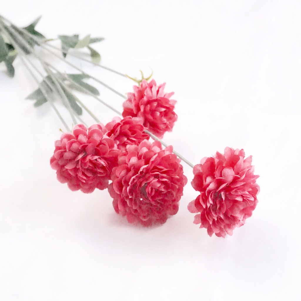 Jual Bunga Palsu Camelia Pink Artificial Flower Daun Plastik Pajangan ...