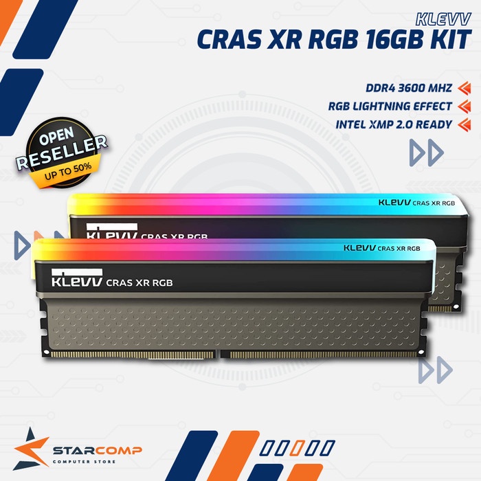 Jual KLEVV CRAS XR RGB DDR4 16GB (2X8GB) 3600MHz RAM PC | Shopee Indonesia Jual KLEVV CRAS XR RGB DDR4 16GB (2X8GB) 3600MHz RAM PC | Shopee Indonesia