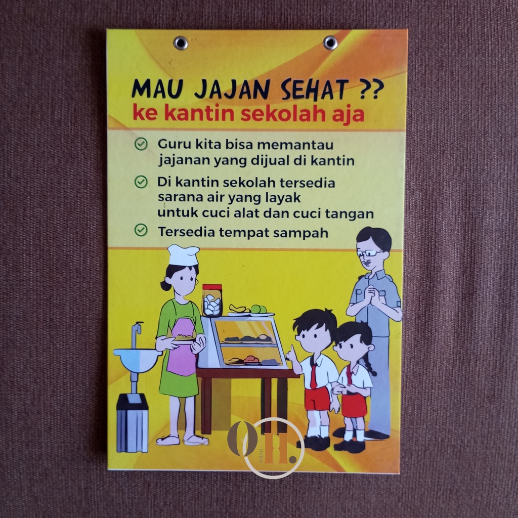 Jual Hard poster jajanan sehat - Hard poster kantin sehat - Hard poster ...