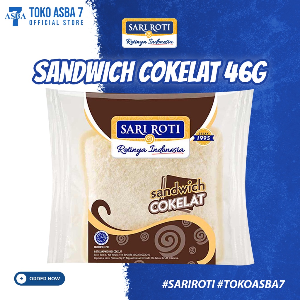 Jual SARI ROTI SANDWICH COKELAT, KACANG, KRIM KEJU 46G | Shopee Indonesia