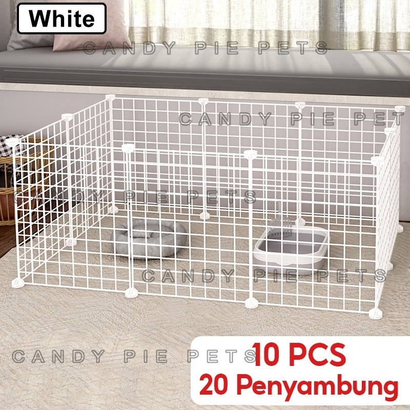 Jual 6/8/10/12/20Pcs+Door 1 Set Kandang Kucing Tingkat Pagar Kucing ...