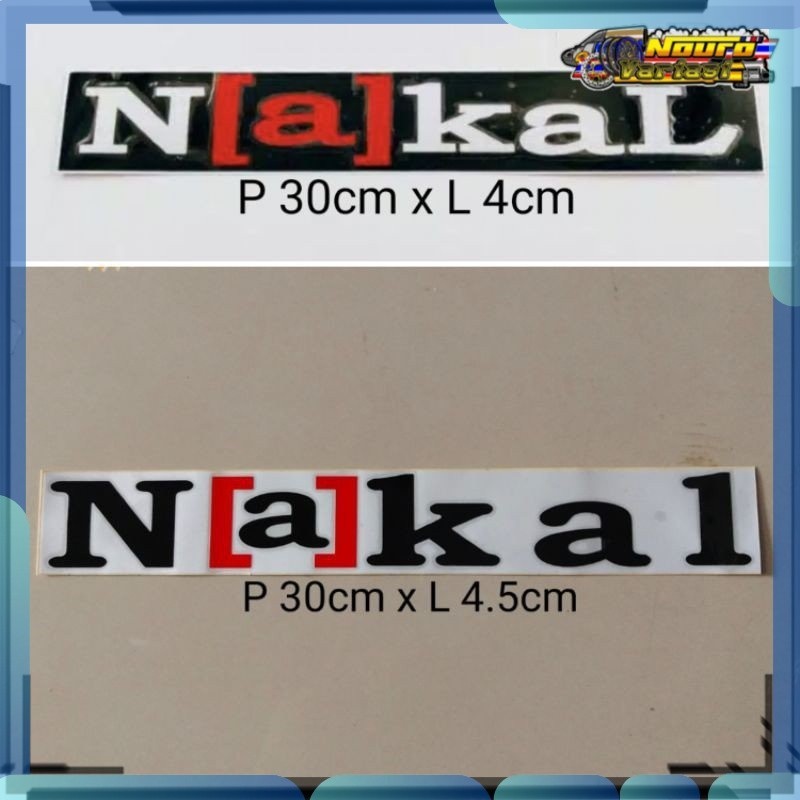 Jual Sticker COD stiker cutting NAKAL hitam 4cm x 30cm baik bagus ...