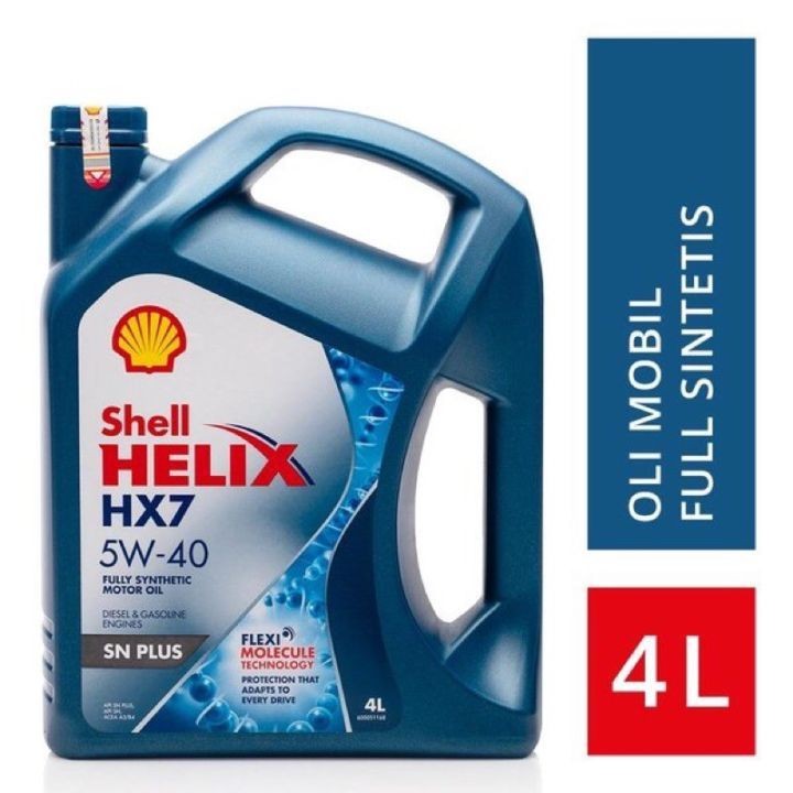 Jual OLi Shell HELIX HX7 Plus 5W-40 4Liter Shell Helix HX7 galon 4 ...