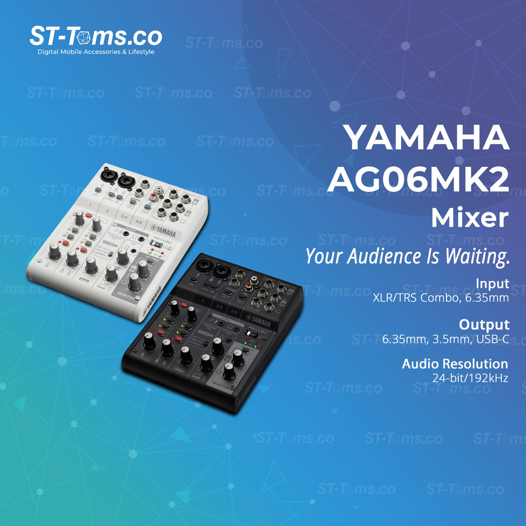 Jual Yamaha AG06MK2 / AG 06 MK2 / AG06 MK2 LIve Streaming Mixer 6 ...