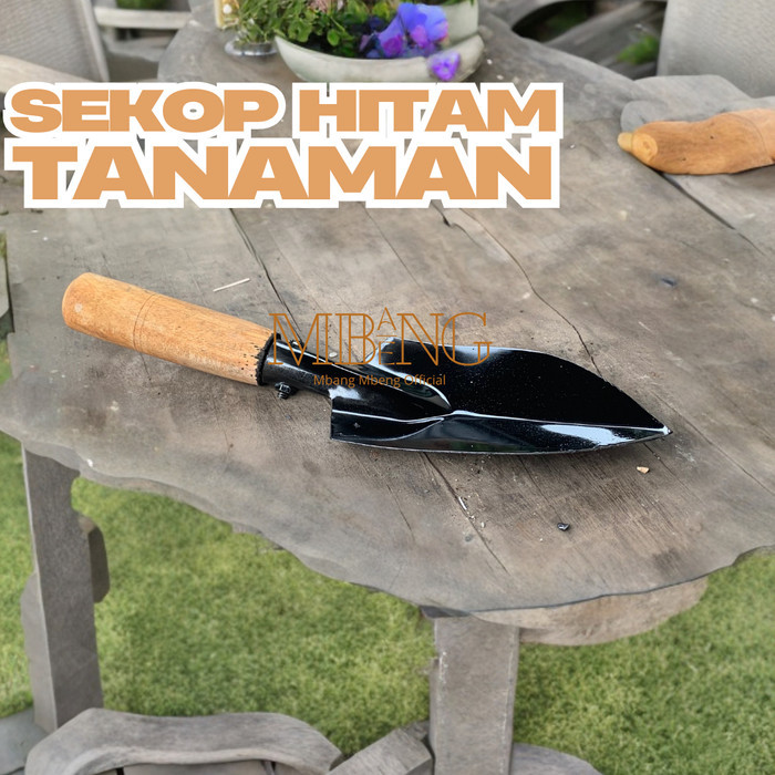 Jual sekop tanaman hitam / sekop taman kebun / sendok tanah | Shopee ...
