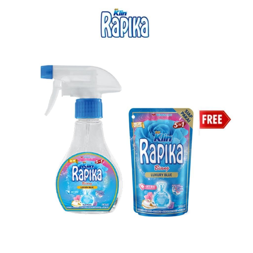 Jual [Buy 1 Get 1] Rapika Biang Biru Botol 250ml - Free Rapika Pewangi ...