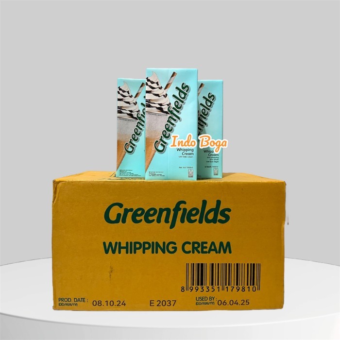 Jual Greenfields whipping cream 1 liter / dairy whipping cream ...