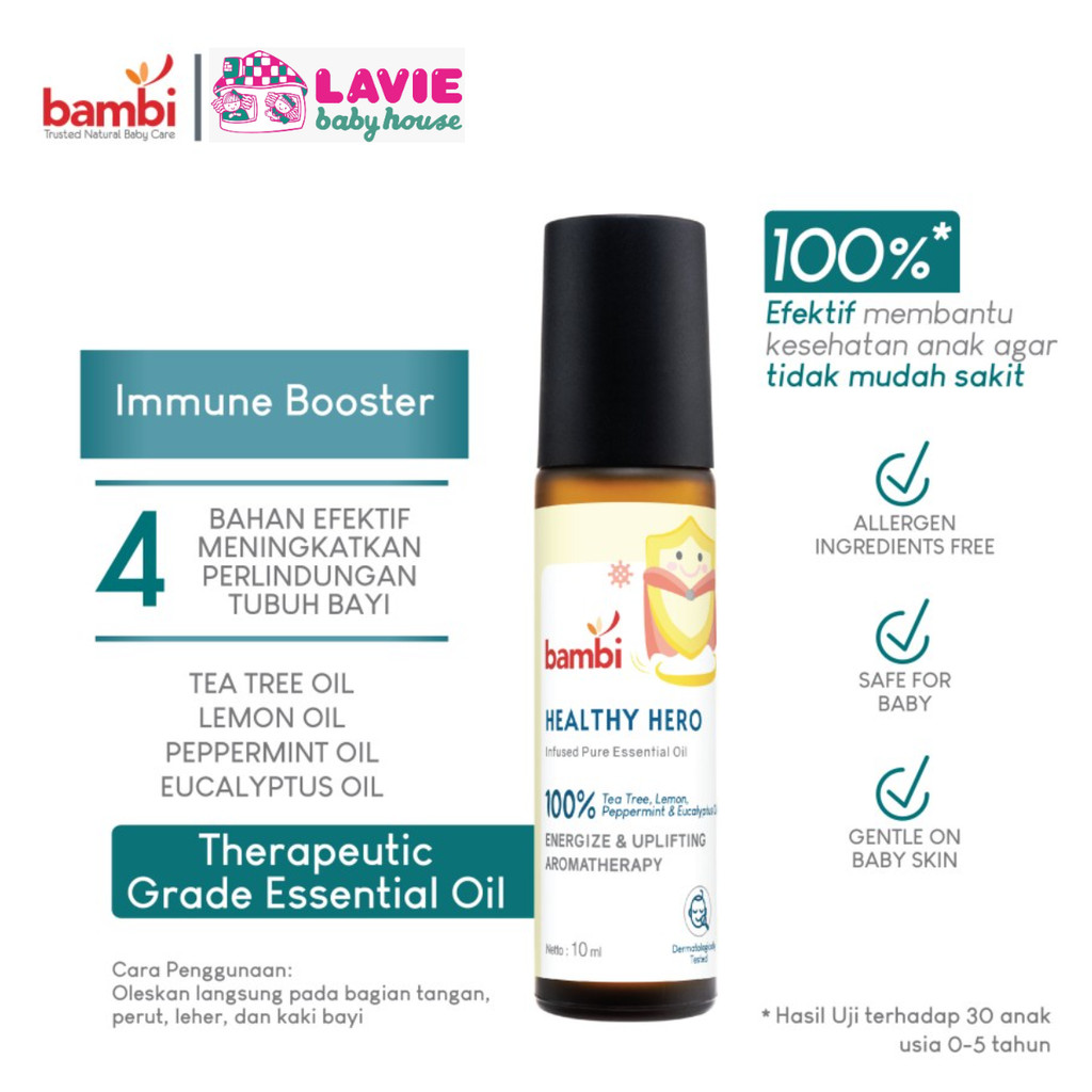 Jual Bambi Baby Health Hero Essential Oil 10ml | Shopee Indonesia