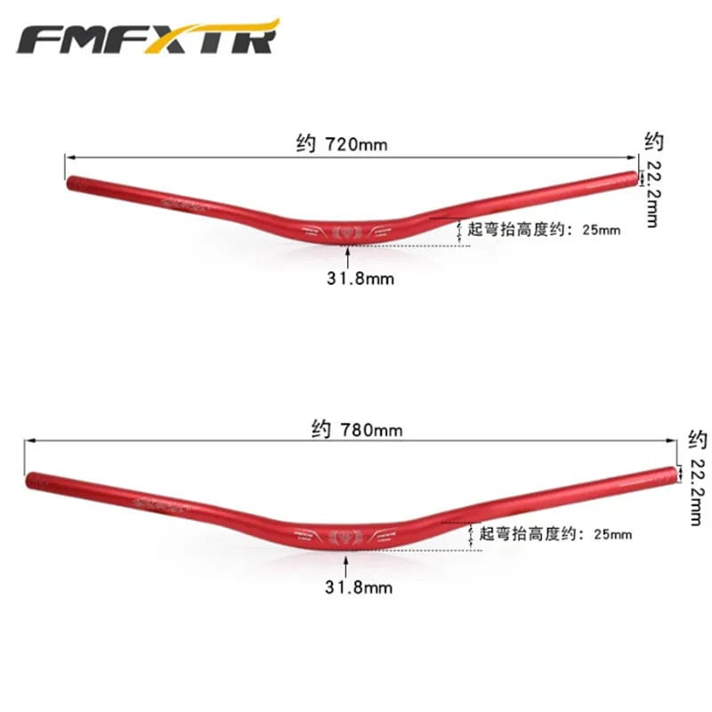 Jual FMFXTR Handlebar Stang Sepeda Premium Bahan Alloy Oversize 31.8mm x Panjang 780mm Rise 25mm ...