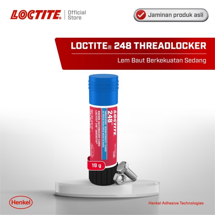 Jual Henkel Loctite Threadlocker 248 Lem Baut 19g | Shopee Indonesia
