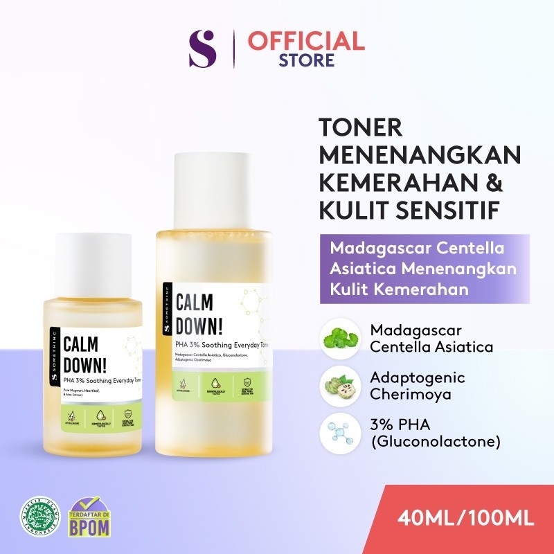 Jual Toner SOMETHINC Calm Down! PHA 3% Soothing Everyday Toner ORIGINAL ...