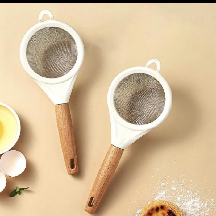 Jual HP16 Wooden Strainer Estetik / Saringan MPASI Teh Kopi Matcha ...