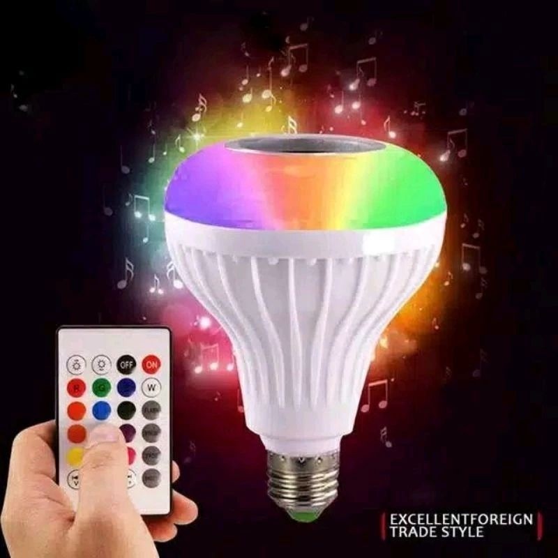 Jual Lampu Speaker Bluetooth Wireless RGB Lampu Bohlam | Shopee Indonesia