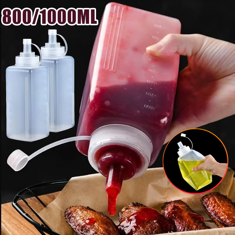 Jual Botol Sauce 800ml / 1000ml Plastik Botol Sauce Anti Debu Untuk ...