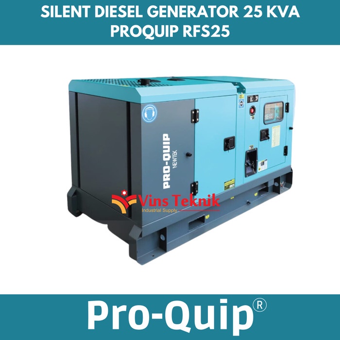 Jual Mesin Genset Silent Diesel 25 KVA Generator Set PRO QUIP RFS25 RFS 25 | Shopee Indonesia