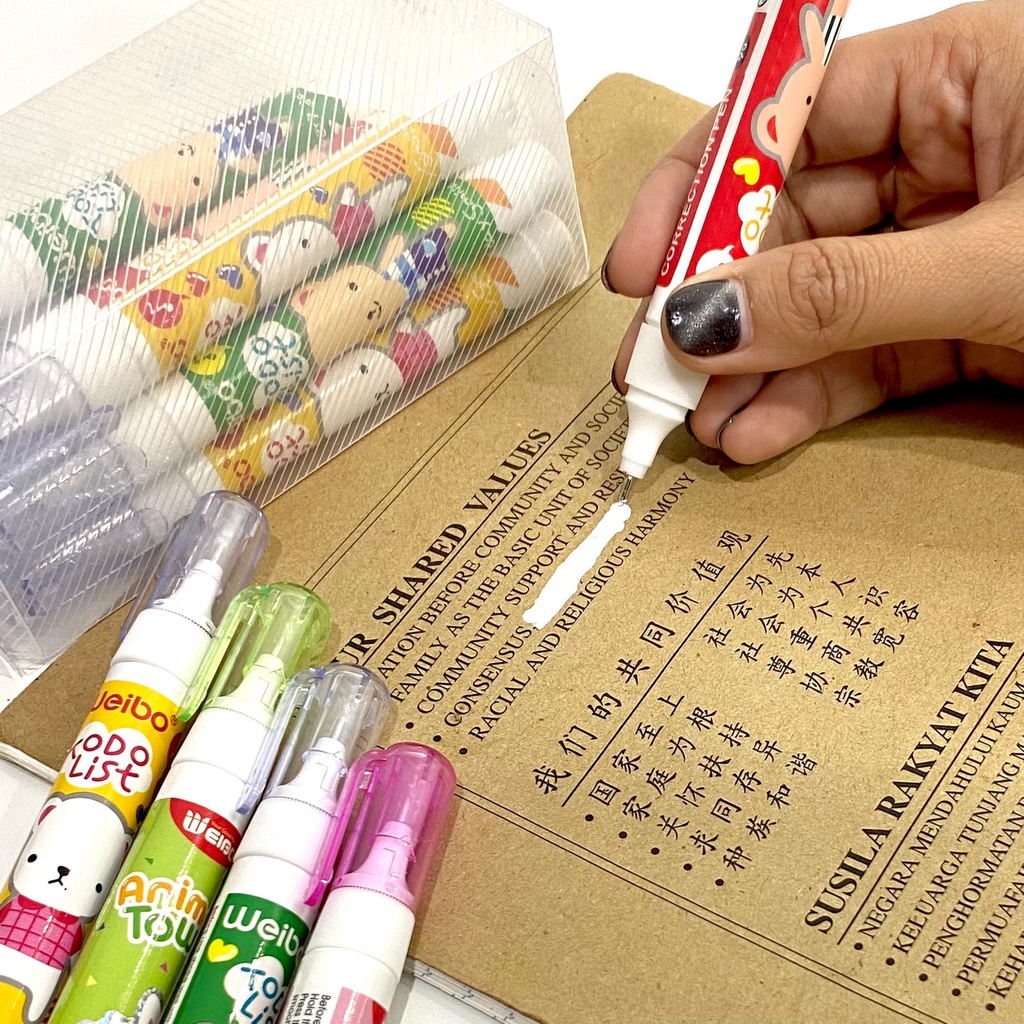 Jual BOS Tipex Cair Metal Tip/Correction Fluid/Stipo Cair/Correction ...