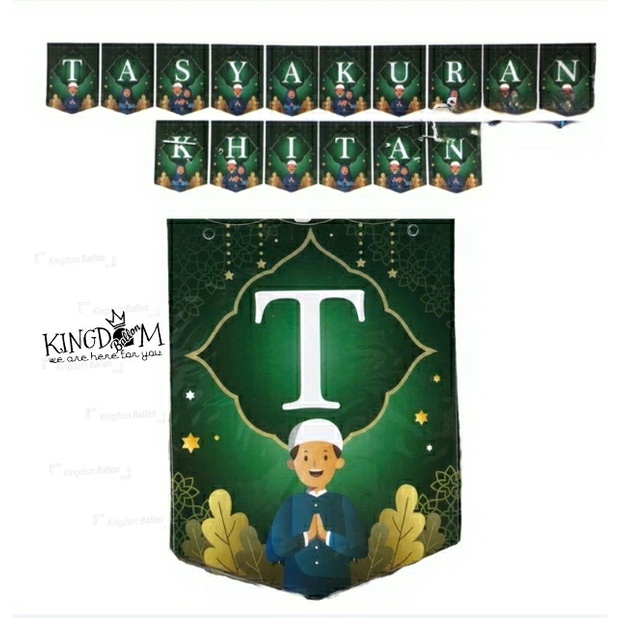 Jual Banner Tasyakuran Khitanan / Bunting Flag Tasyakuran Khitanan ...