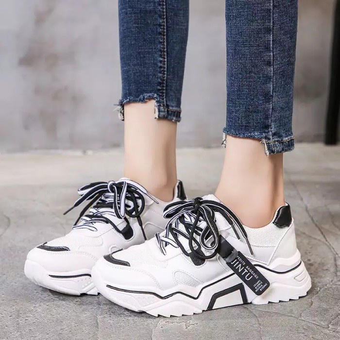 Jual Sepatu Sneakers Wanita Jintu Sepatu Kets Snekers Wanita Cewek ...