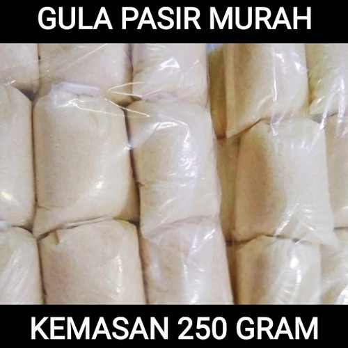 Jual Gula Pasir Repacking 250gram Curah Kemasan FREE KARDUS ATAU BUBBLE ...