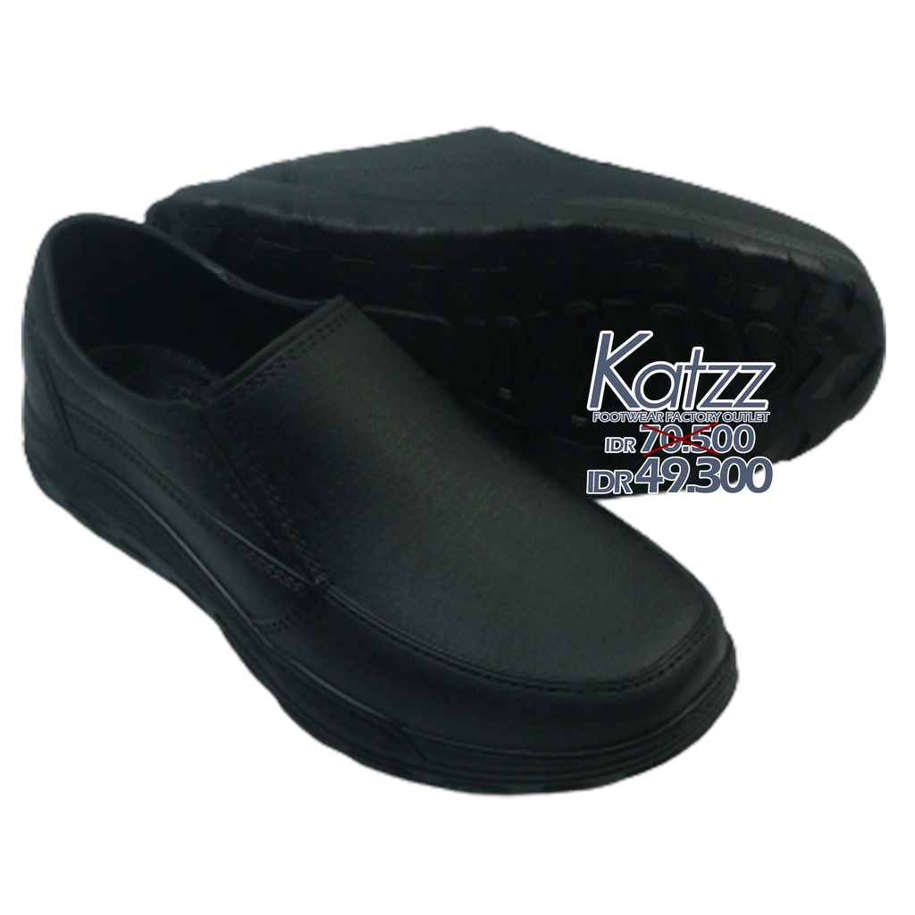 Jual Katzz - Sepatu Kerja Pria Warna Hitam Uk 40 - 43 / Sepatu Slip On ...