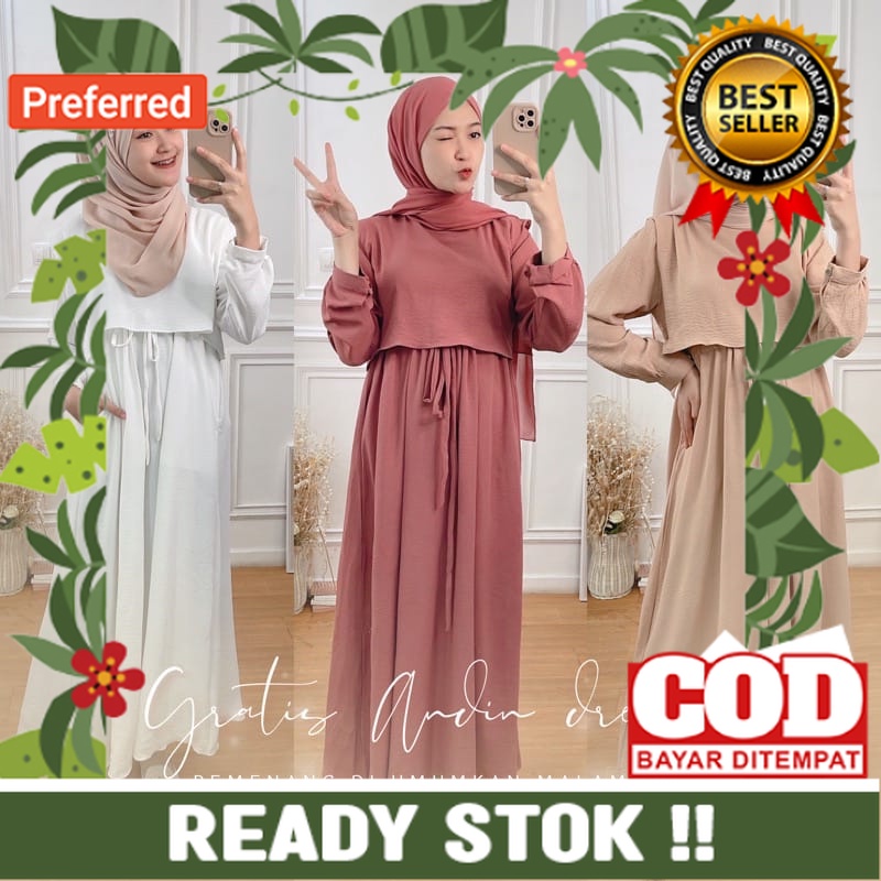 Jual GAMIS CRINGKLE AIRFLOW PREMIUM GAMIS RIA RICIS BUSUI JUMBO MURAH ...