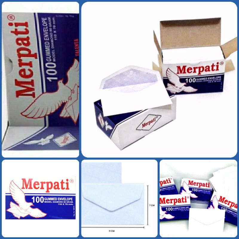 Jual Amplop Merpati kecil/visit Polos ( 1kotak/100lbr ) | Shopee Indonesia