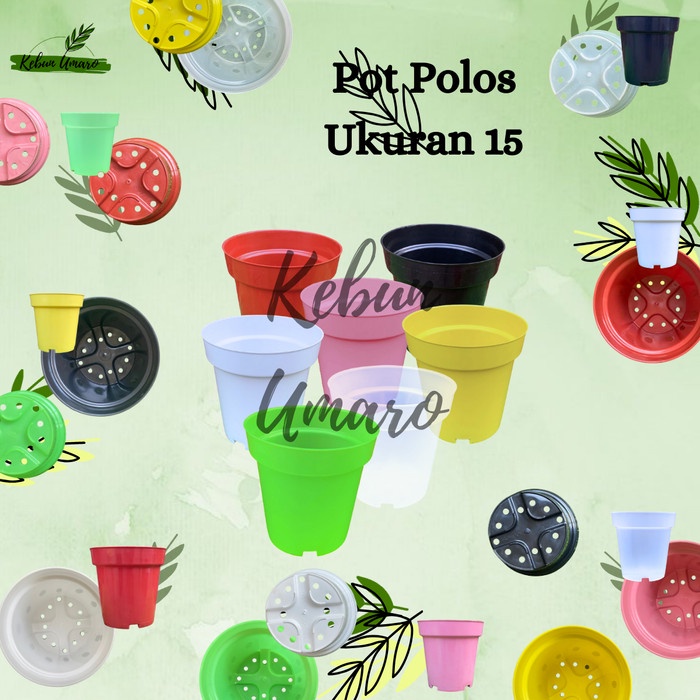 Jual Pot Polos Ukuran 15 / Pot Tinggi / Pot Srondol / Pot Tanaman / Pot ...