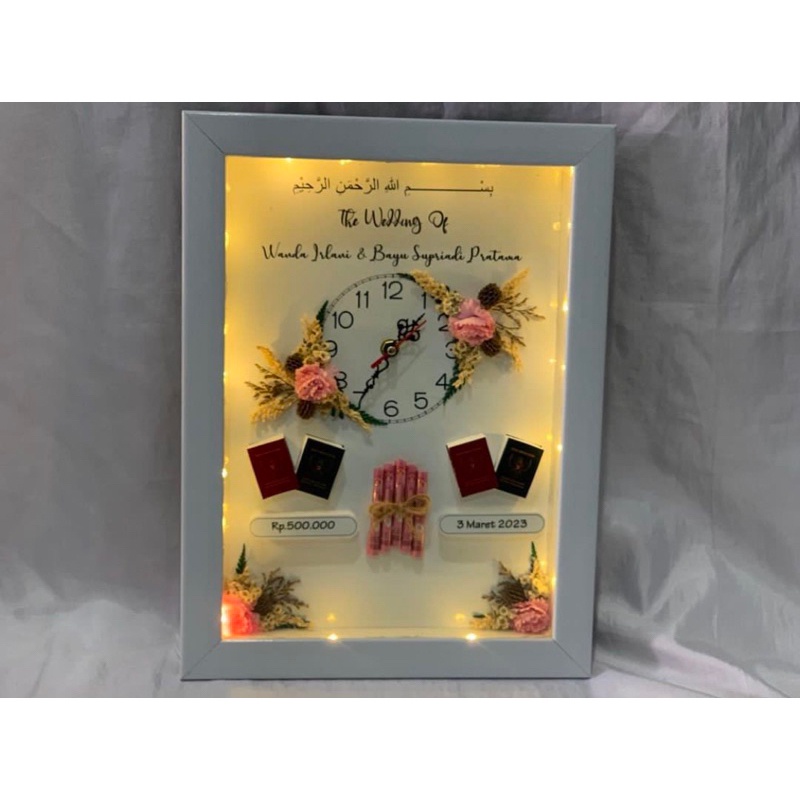 Jual mahar simple rustic plus lampu 40 cm x 30 cm Best Seller | Shopee ...