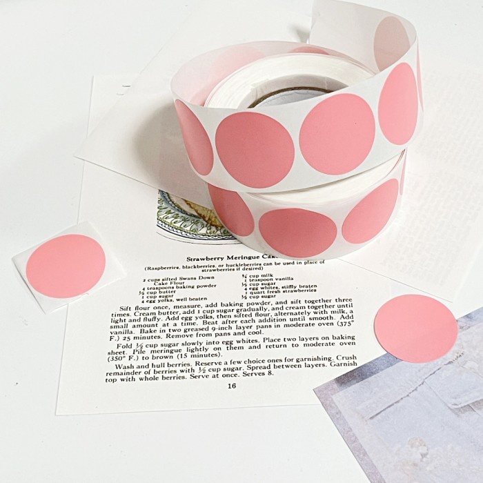 Jual Sticker Label Dot Warna 25mm Stiker Bundar Polos 2,5 cm (500pcs ...