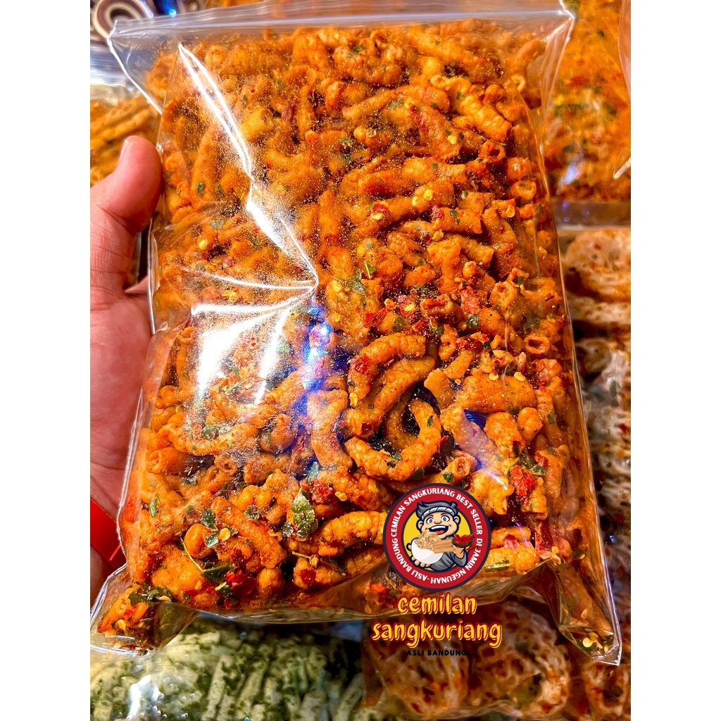 Jual Usus Krispi / kripik usus 250 Gram / 500Gram usus Crispy bumbu ...