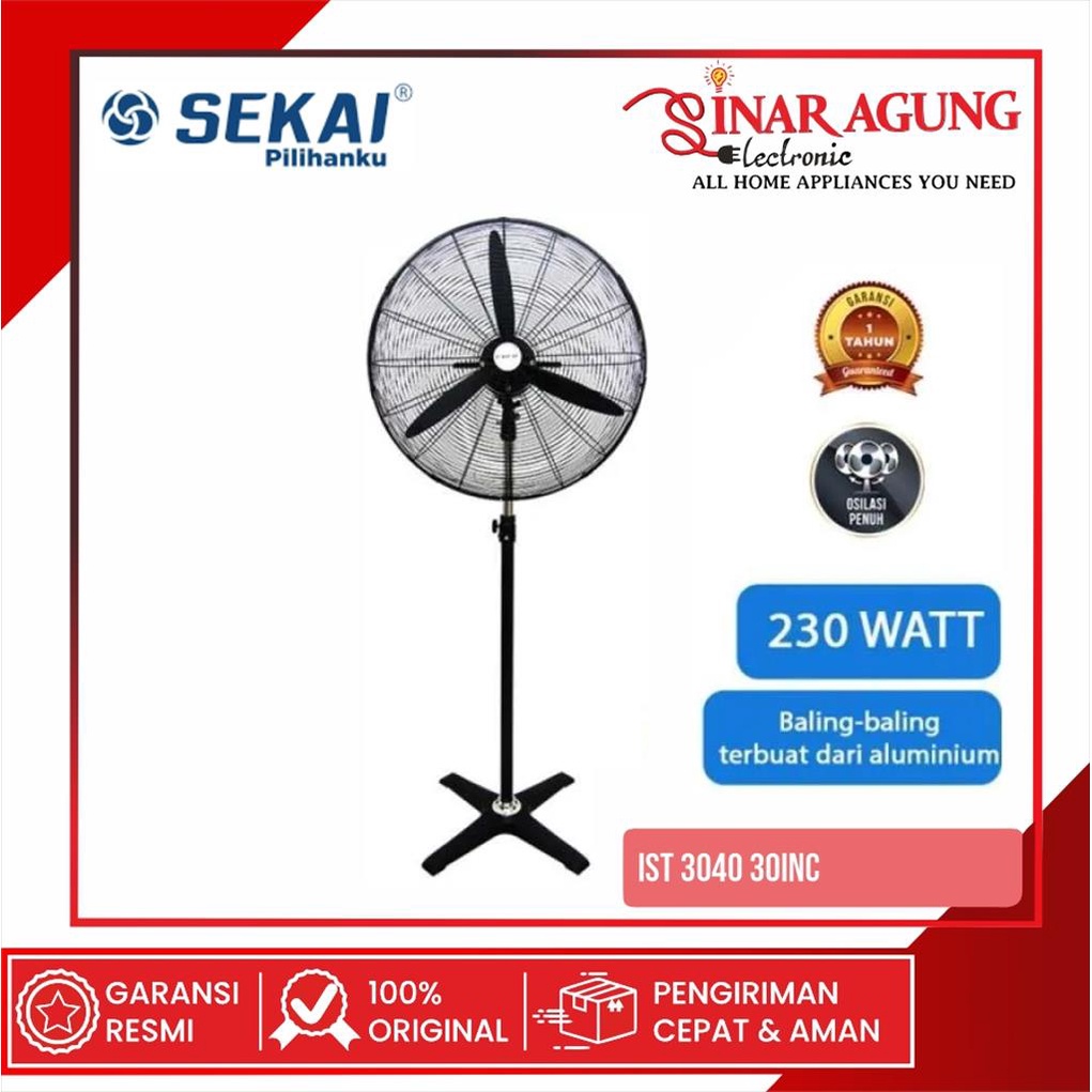 Jual [COD] KIPAS ANGIN BERDIRI SEKAI IST3040 / IST-3040 KIPAS INDUSTRI ...