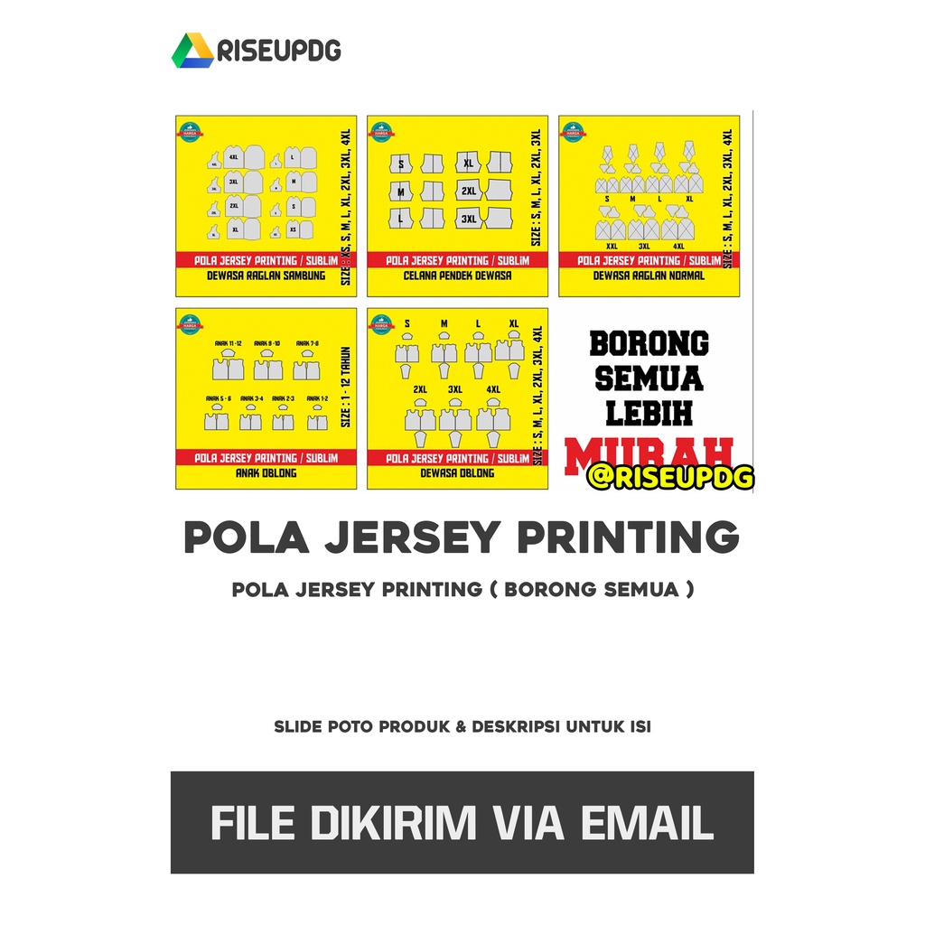 Jual POLA JERSEY PRINTING ( BORONG SEMUA ) | Shopee Indonesia