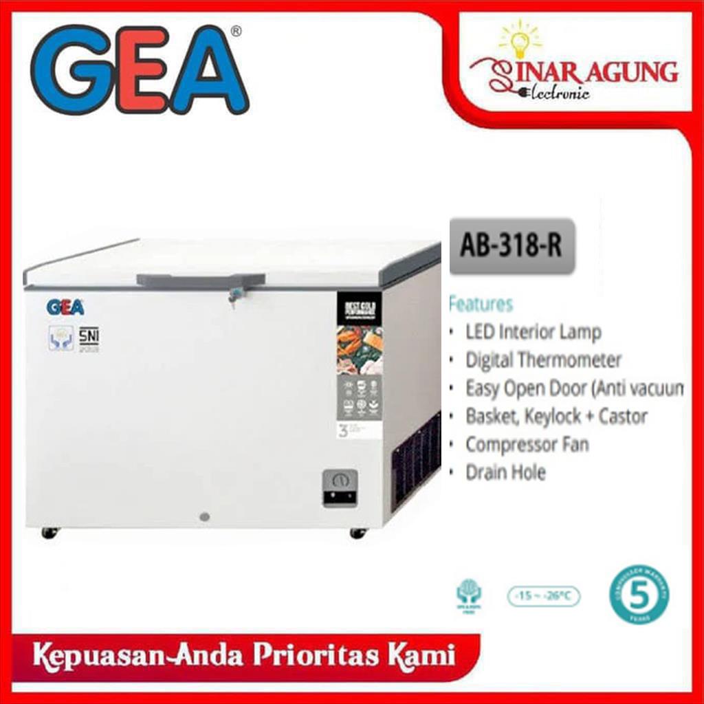 Jual [COD] CHEST FREEZER GEA AB318R / AB318 / AB-318 (FREEZER BOX / 318 ...