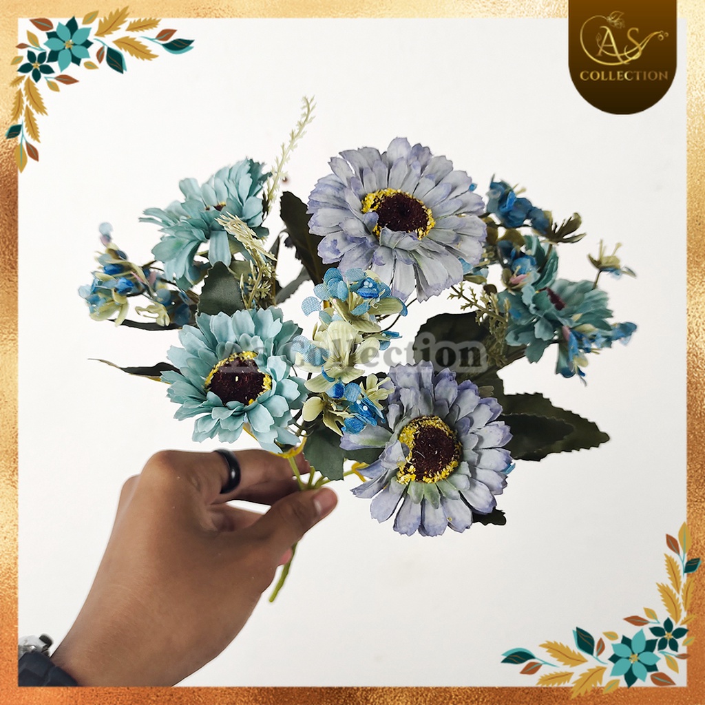 Jual Bunga Garbera Panca Warna Cabang 6 - bunga Imitasi artificial kain ...