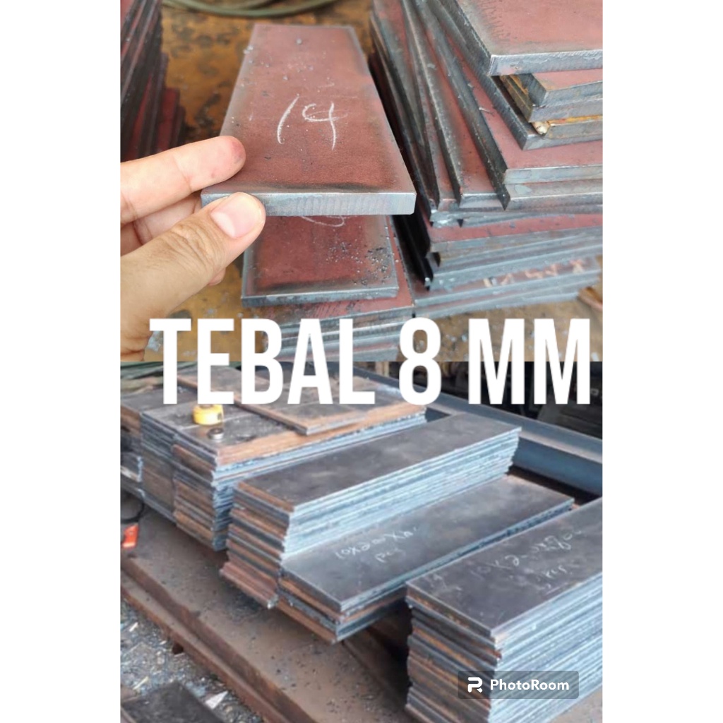 Jual plat besi hitam tebal 8mm potongan persegi semua ukuran/plat besi gratis ongkir/plat besi ...