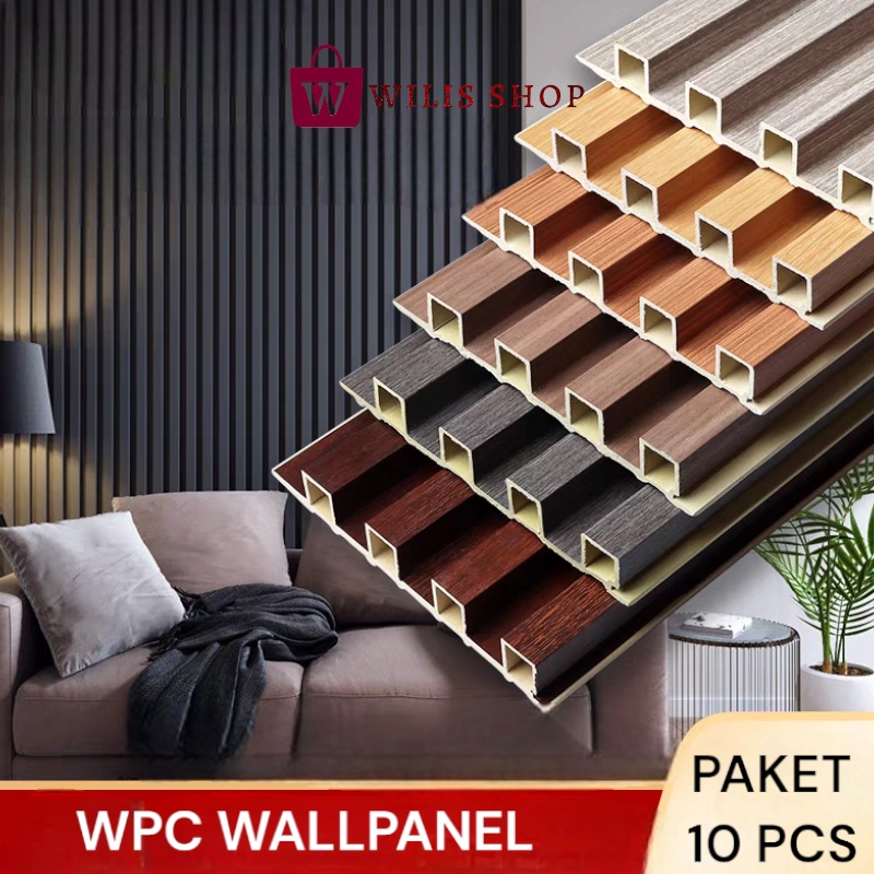 Jual PAKET 10 PCS [2.9METER x 16 CM] Wood Panel WPC / Wall Panel PVC ...