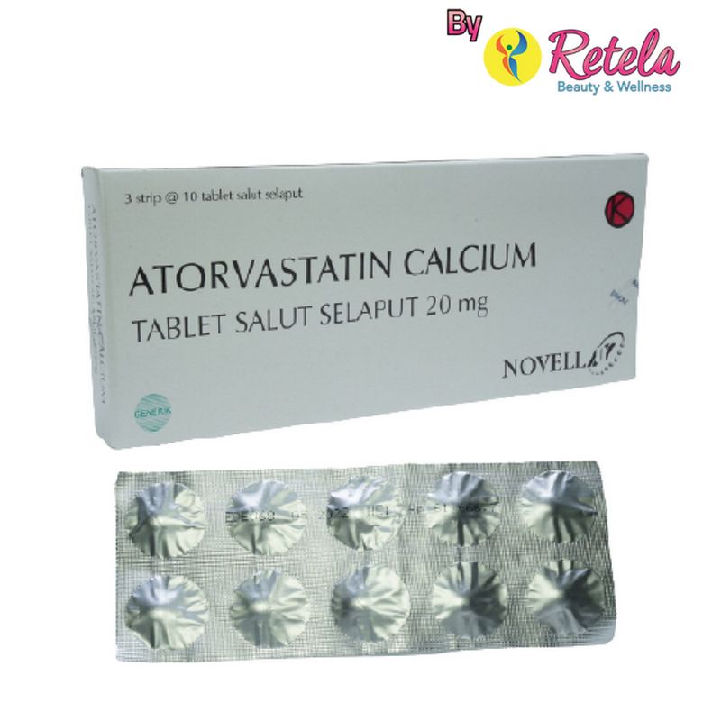 Jual ATORVASTATIN 20MG 1 STRIP 10 TABLET (GEN-NVL) | Shopee Indonesia