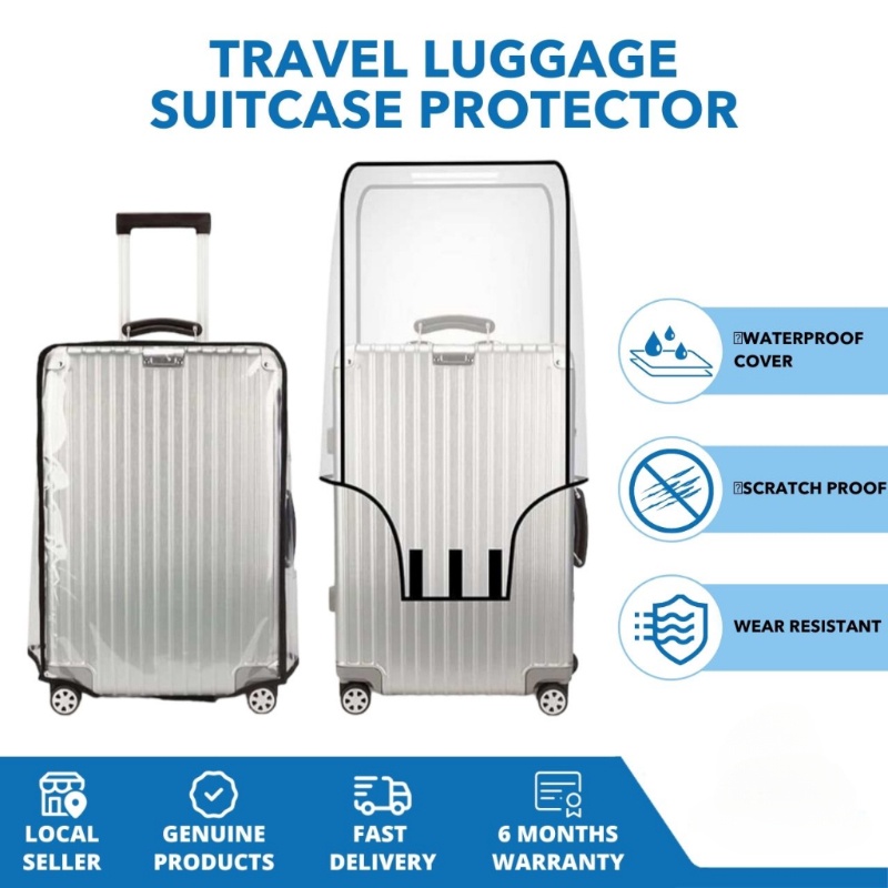 Jual Transparant Cover Pelindung Koper PVC Luggage Cover Sarung Koper ...