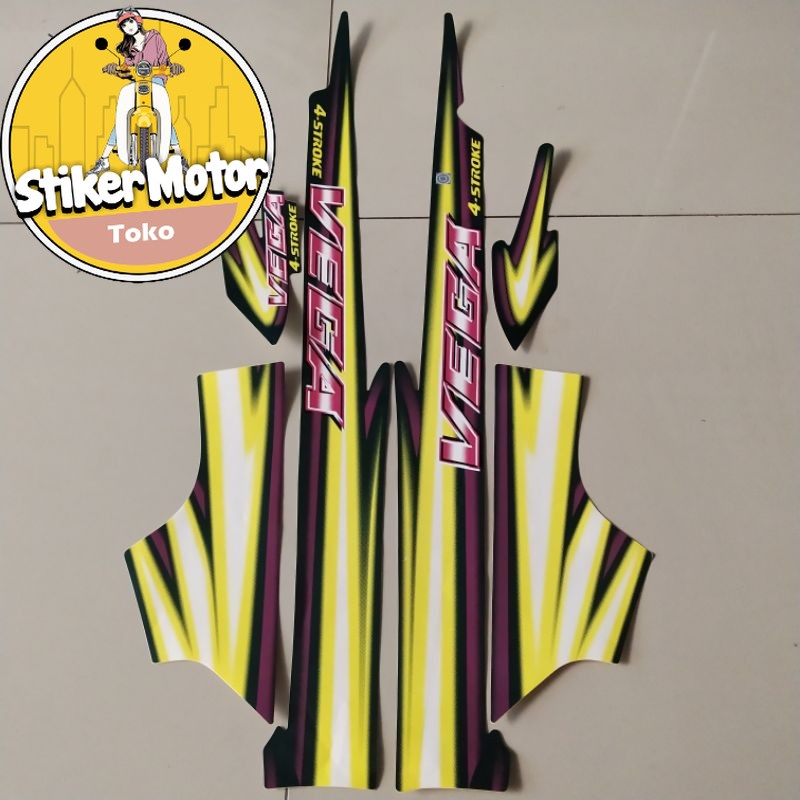 Jual Striping Yamaha Vega 2000 2001 Hijau Botol Full List Body Standar ...