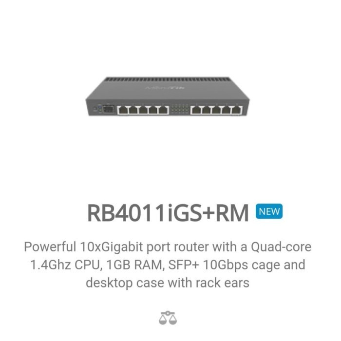 Jual MikroTik RB 4011 iGS + RM RB4011iGS+RM Full Setting Hotspot dan ...