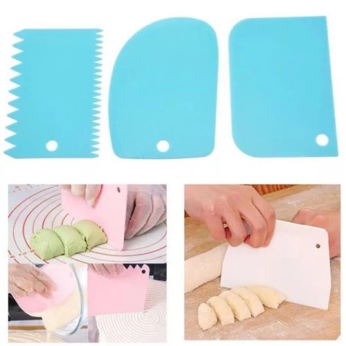 Jual Berdikari Alat Pemotong Adonan Kue Roti 3 In 1 / Scraper 3 In 1 ...