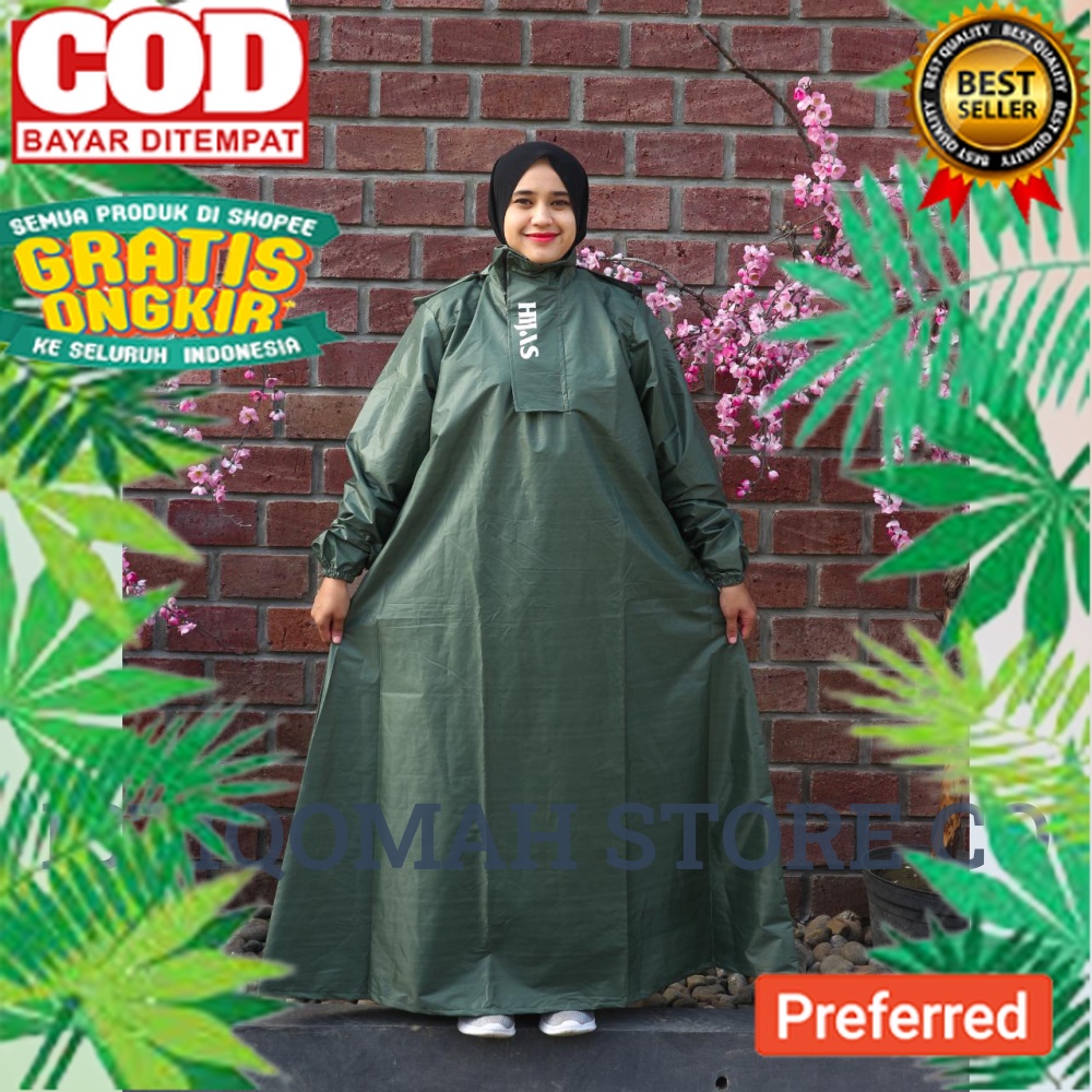 Jual JAS HUJAN GAMIS PRIA WANITA PREMIUM KEKINIAN BAHAN PARASUT BALON ...