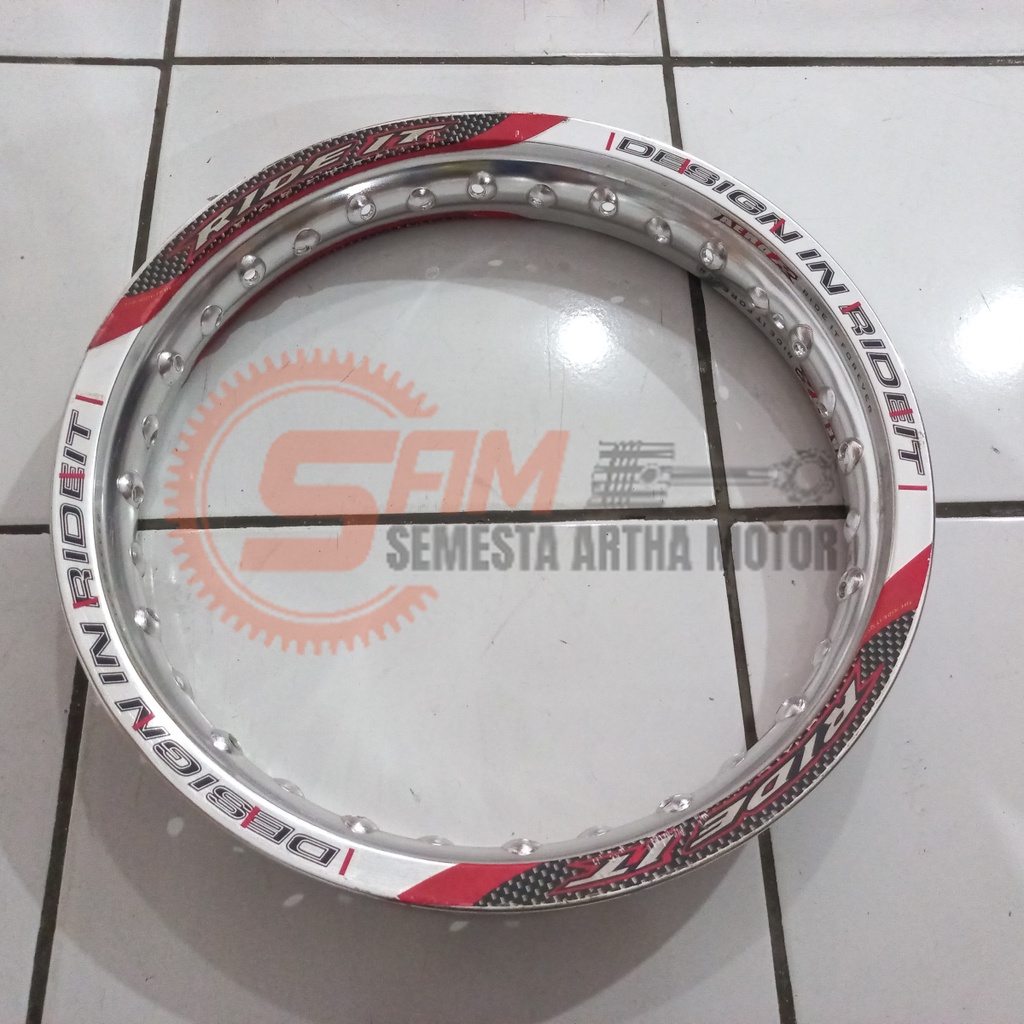 Jual Velg Alumunium Ride It 185x14 Pelek Hitam Motor Beat Mio Vario ...