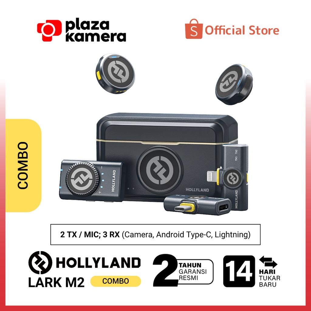 Jual Hollyland Lark M2 Wireless Lavalier Microphone Lark M2 | Shopee ...