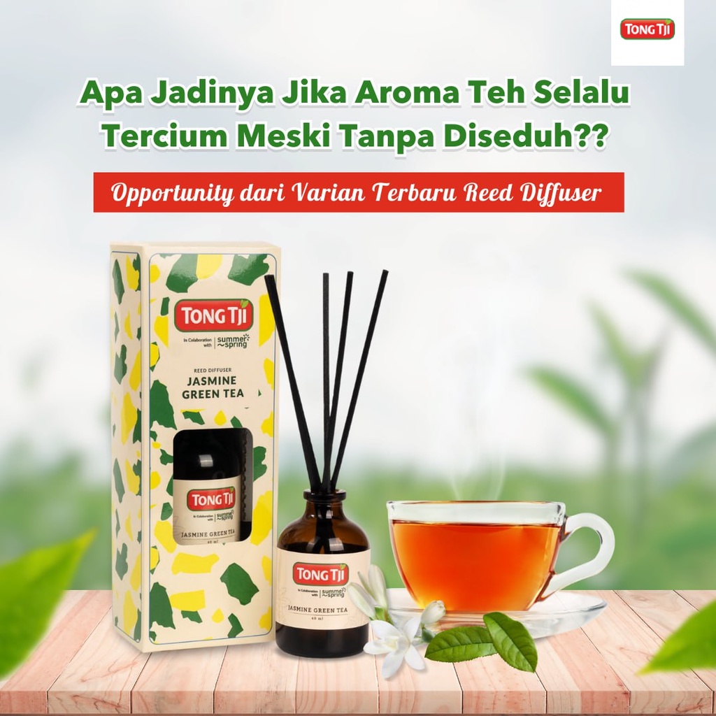 Jual REED DIFFUSER TONG TJI JASMINE GREEN TEA AROMATERAPI 40ML | Shopee ...