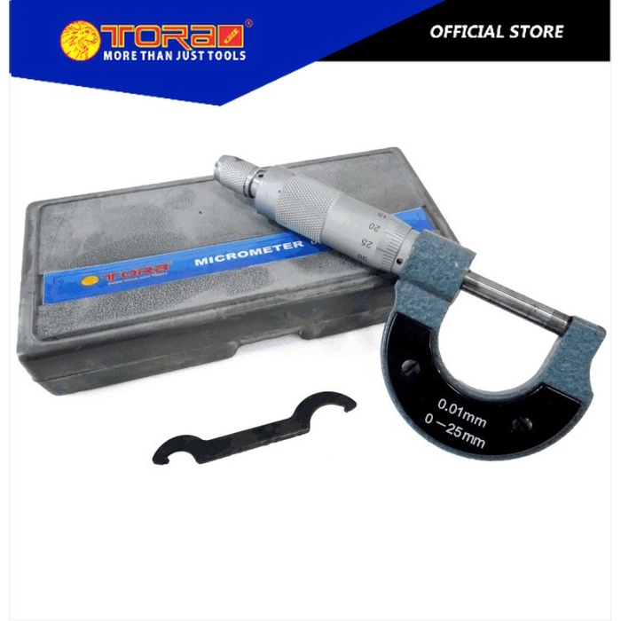 Jual TORA Micrometer 0 - 25 mm - Mikrometer Diameter Luar - Alat Ukur ...