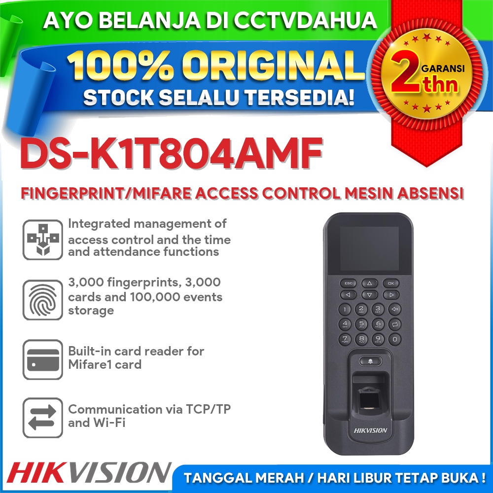 Jual HIKVISION DS-K1T804AMF FINGERPRINT/MIFARE ACCESS CONTROL MESIN ... Jual HIKVISION DS-K1T804AMF FINGERPRINT/MIFARE ACCESS CONTROL MESIN ...