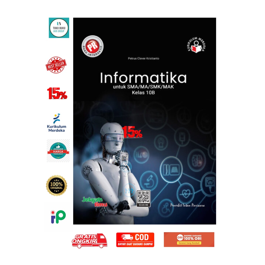 Jual Buku PR/LKS interaktif INFORMATIKA SMA Kelas 10 Semester 2 Kurikulum Merdeka Tahun 2024 ...